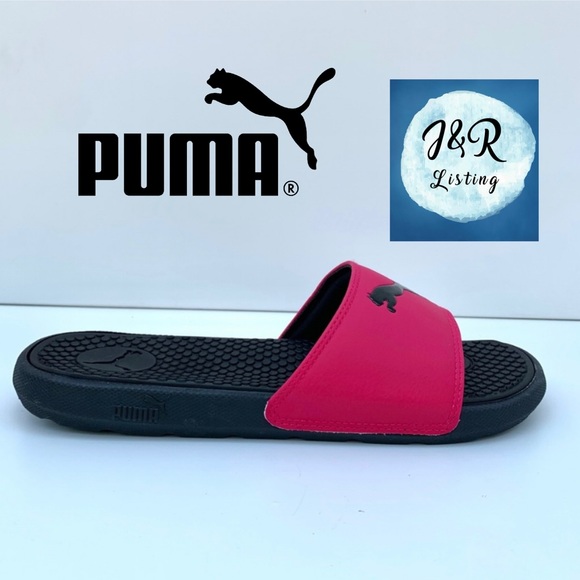 Puma | Shoes | Puma Cool Cat Womens Blackbright Pink Slides | Poshmark